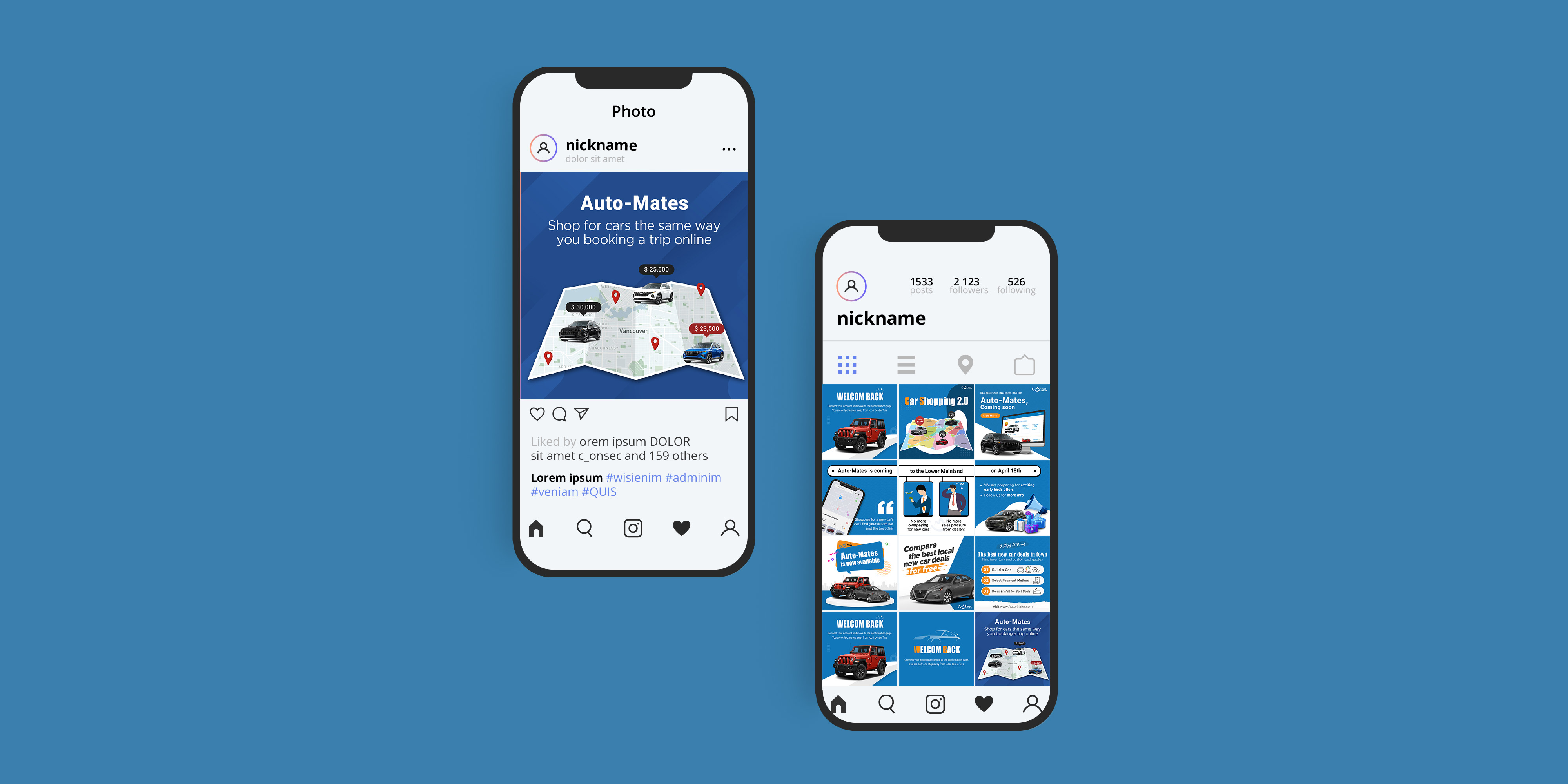 [Social media/SNS design] Canadian Car Purchase Platform Insta Banner ...